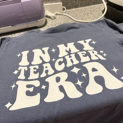 In My Teaching Era SVG PNG, Teacher Svg, Teacher Shirt, Eras, Wavy ...