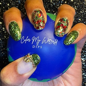 FIREBALL Glitter Dip Powder Dip Powder Dip Powder Dip - Etsy