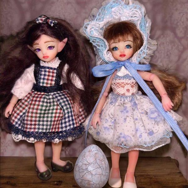 Full Set, Ball Jointed Doll, 1:24 Scale Micro Doll for Dollhouse ...