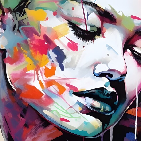 The Observer, Digital Art Set, Trendy Wall Decor, Printable Canvas Poster, Set of 8, Instant ...