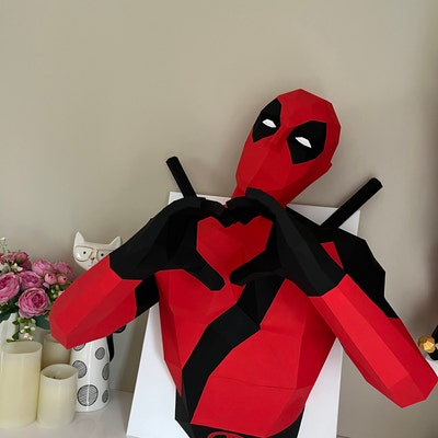 Deadpool Papercraft , PDF Template, DIY 3d Model, Fanart, Paper ...
