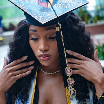 Master Social Worker Graduation Cap Topper, Customized Social Work Grad ...