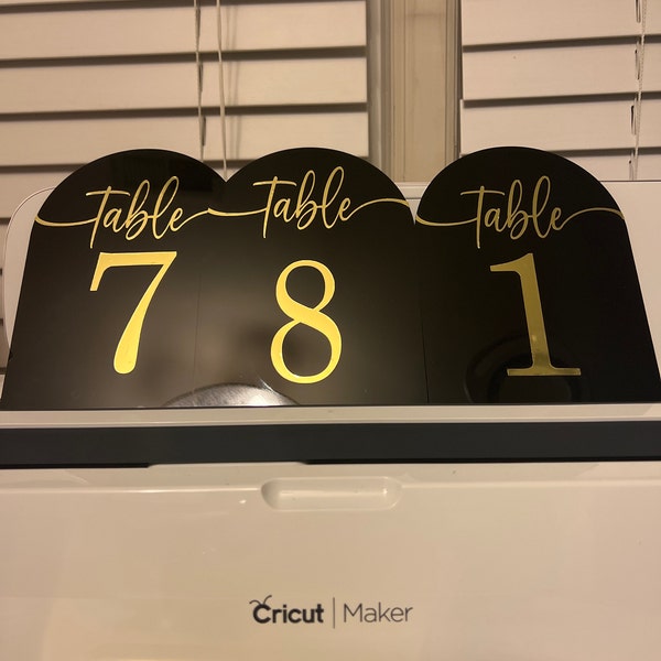 Wedding Table Numbers SVG DIY Table Decor Stationary Cards | Paper ...