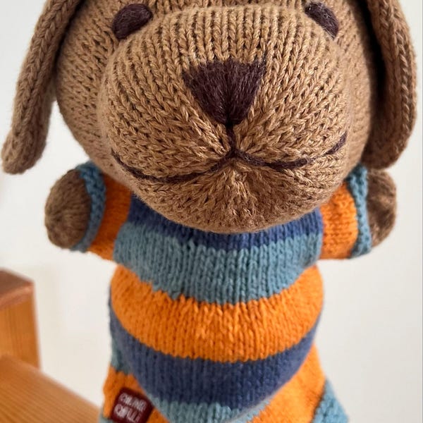 Hand Knitted Animal in Changeable Suit - Etsy