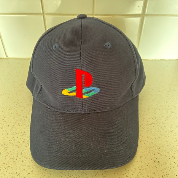 Sony Playstation One Embroidered Baseball Cap Gamer Gaming PS1 Retro ...