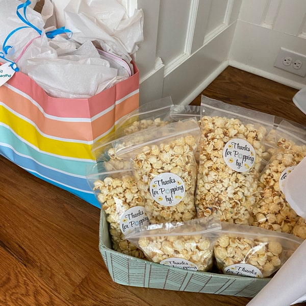 Personalized Glossy Donut Birthday Party Favor Labels - Doughnut Favor ...