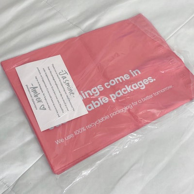 Eco-friendly Poly Mailers 10 X 13, Pink, Pack of 25, 50, 75 or 100 ...