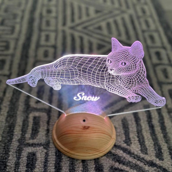 Photo Engraved 3D LED Lamp - Custom Photo Night Light, Personalized ...