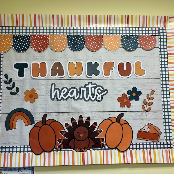 Thanksgiving Bulletin Board Kit, Classroom Decor - Etsy