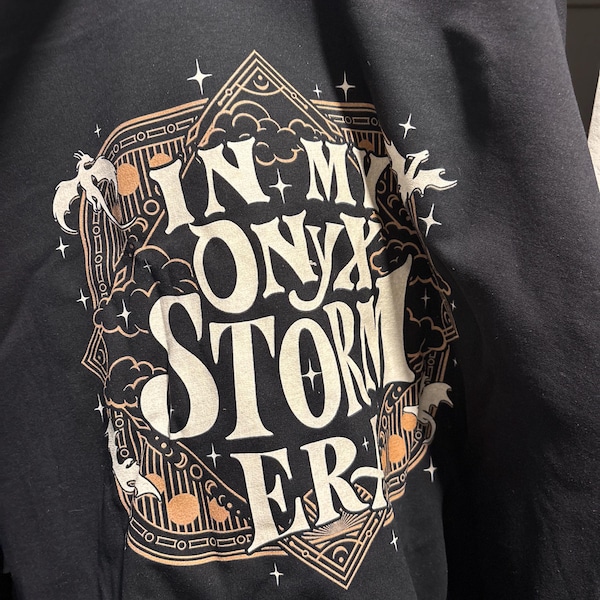 Onyx Storm Sweatshirt, Fourth Wing Merch, Basgiath War College Tshirt ...