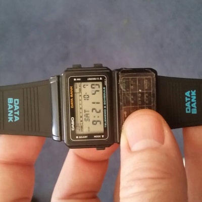 Quality Casio Data Bank Watch Strap Band 22mm Black Rubber Straps New ...