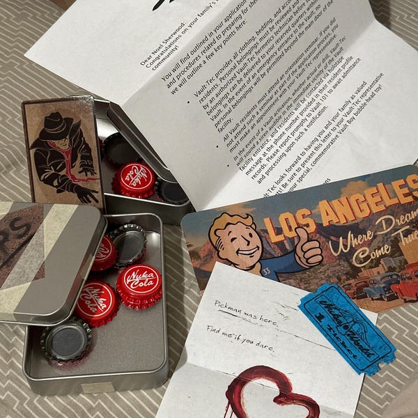 Un-official Handmade Fallout Cap Stash - With or Without Caps - Etsy