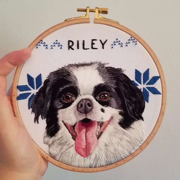 Custom PDF Pet Embroidery Pattern Dog Embroidery Pattern Cat Embroidery ...