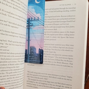 Lofi Aesthetic Bookmark Holographic Aesthetic Bookmark City Pop Dreamy ...