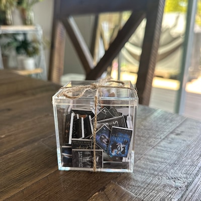 CUSTOM MINI BOOK Box: Mini Book Cube, Book Gift, Book Trinket, Keepsake ...