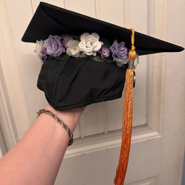 Graduation Cap Flower Crown - Etsy