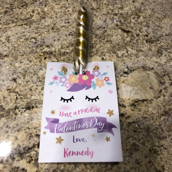 Valentines Unicorn Lollipop Holder. Valentines Day. Classroom ...