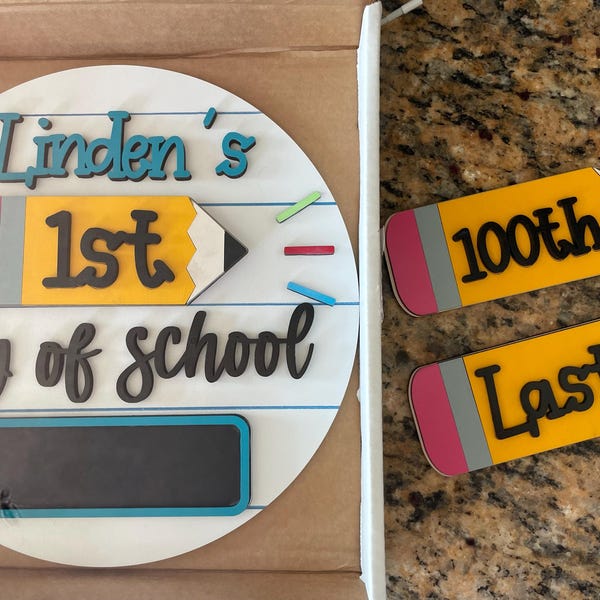 School Years Photo Frame School Photo Collage Pre-school Personalized ...