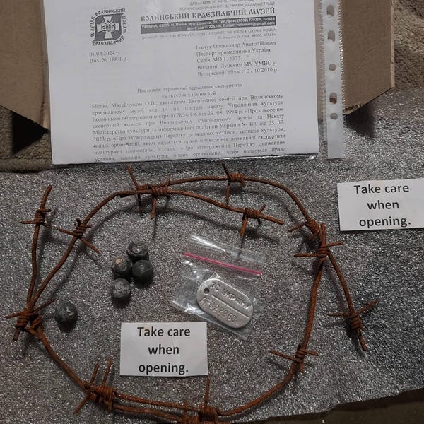 Original WWII WW2 Barbed Wire Battle Relic 1943 Bunker Eastern Front ...