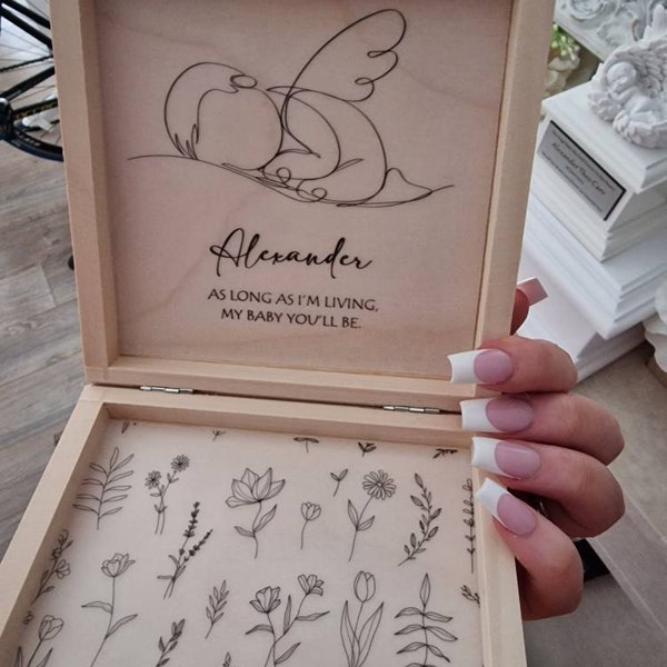 NEVER FORGOTTEN Baby Loss Keepsake Box, Pregnancy Test Box,miscarriage ...
