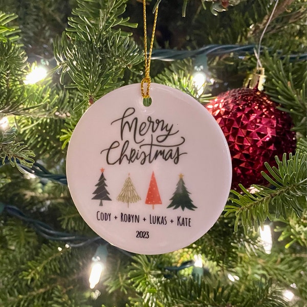 Family Ornament Personalized Christmas Ornament Family Gift 2024 ...