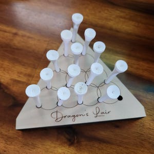 Personalized Triangle Peg Jump Game / Golf Tee / Solitaire/ Gift ...