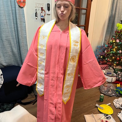 Custom Embroidery Graduation Stole Custom Personalized Stole Custom ...