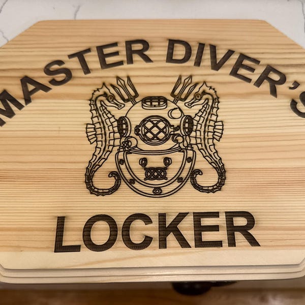 Master Diver Insignia DXF and SVG - Etsy