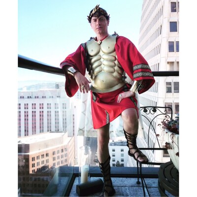 Mens Gold Leaf Crown, Roman Leaf Laurel, Gold Leaf Garland, Greek God ...