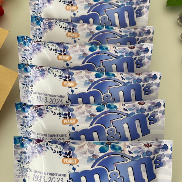 Sachet m&m's personnalisé theme au choix - Etsy France