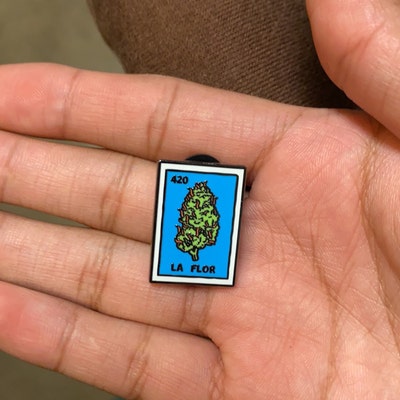 LA FLOR PIN Weed Nug Loteria Card, Cannabis, Marijuana, Ganja, Stoner ...
