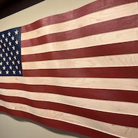 CNC Stl 3D Waving American Flag. Beautiful, Highly Detailed and ...