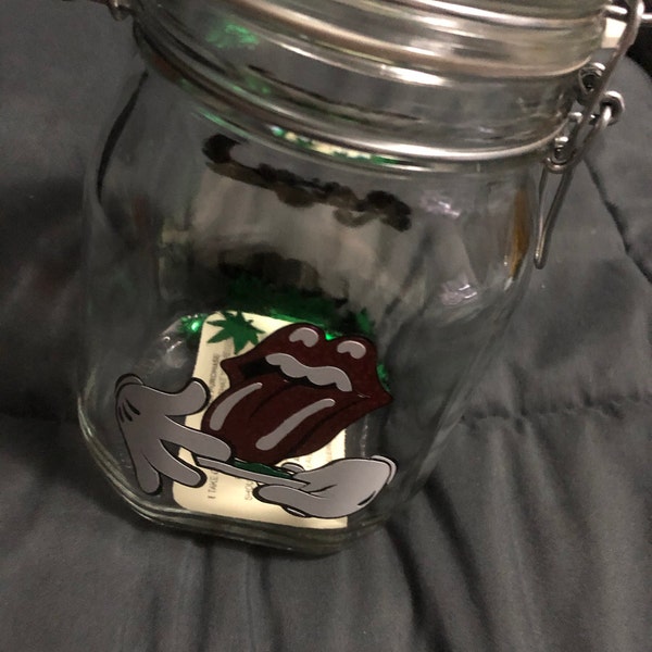 Stache / Stash Jar "willy Wonka" **NEW** Available in 3 Sizes! - Etsy