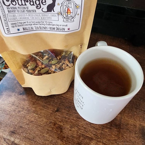 Courage Herbal Tea: Confidence Boosting Magical Potion - Etsy