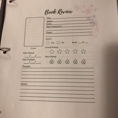 Digital Reading Journal, Digital Reading Tracker, Digital Reading ...