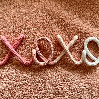 Flower large Knitted Shape Knit Signs Knitted Wire - Etsy