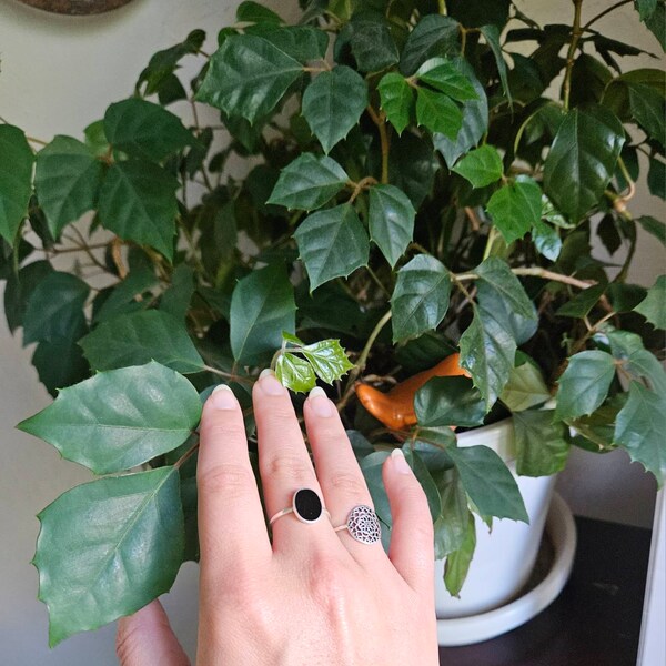 Statement Dome Ring, Sterling Silver 925, Hand Forged, Minimalist Ring ...