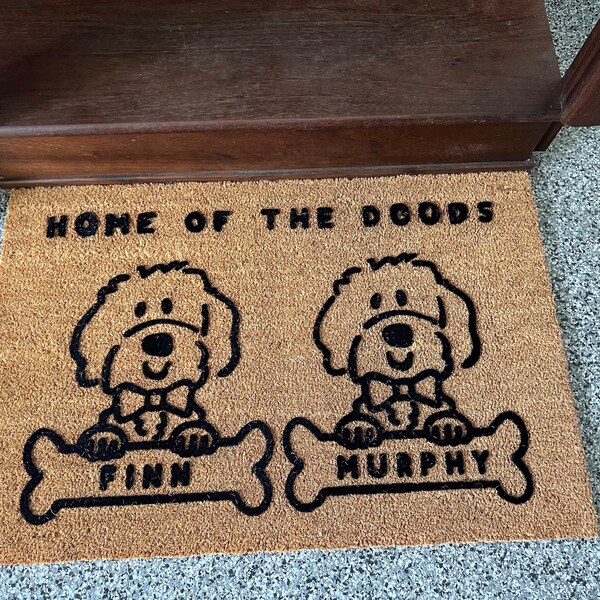 Custom Doodle Mat, Doodle Doormat, Goldendoodle Doormat, Labradoodle ...