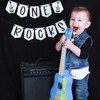 One Rocks Banner / Guitar Happy Birthday Banner / Rock Party / Rock N ...