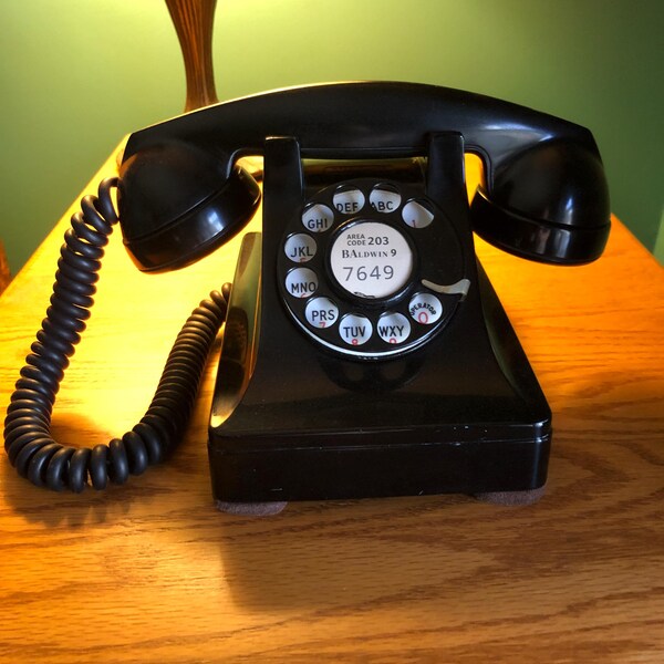 Vintage Style Rotary Telephone Dial Center NEW With Your Own CUSTOM ...