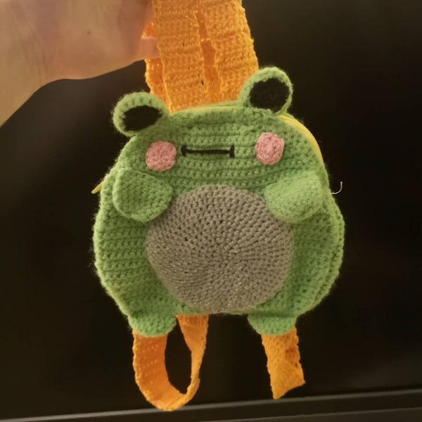 Crossbody Froggy Bag Crochet Pattern, Frog, Toad, Crochet Purse, Kawaii ...