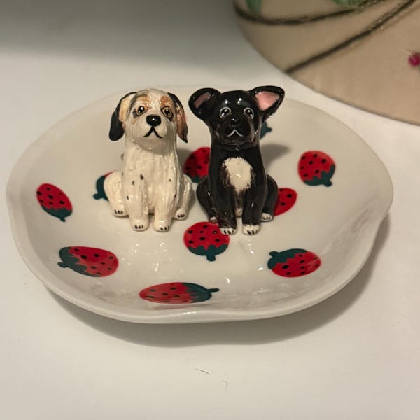 Custom Pet Ring Dish Pet Figurine Ceramic Jewelry Holder for Pet Lover ...