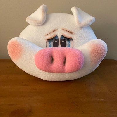 Pig Head Plush Digital Pattern, Piggy Head Pattern, Pig Sewing Sewing ...