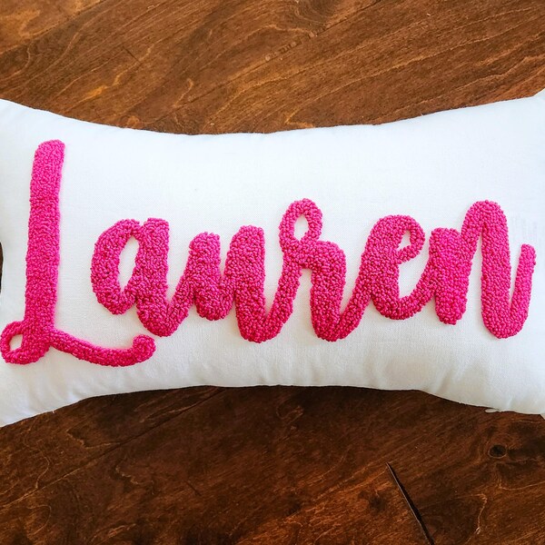 Custom Embroidered Pillow Personalized Gift, Home Decor, Anniversary ...