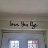 Love You Bye Wooden Script Sign Entryway Hallway Sign Letters Painted ...