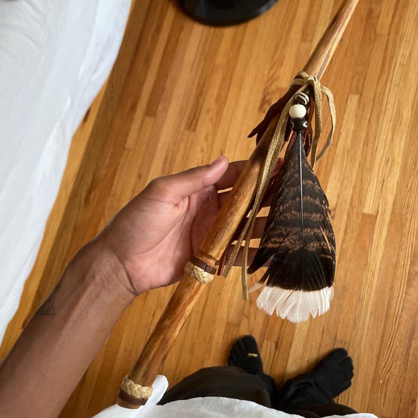 Tall Shaman Staff of Ash Wood, Walking Stick, Hand Carved Dance Staff ...