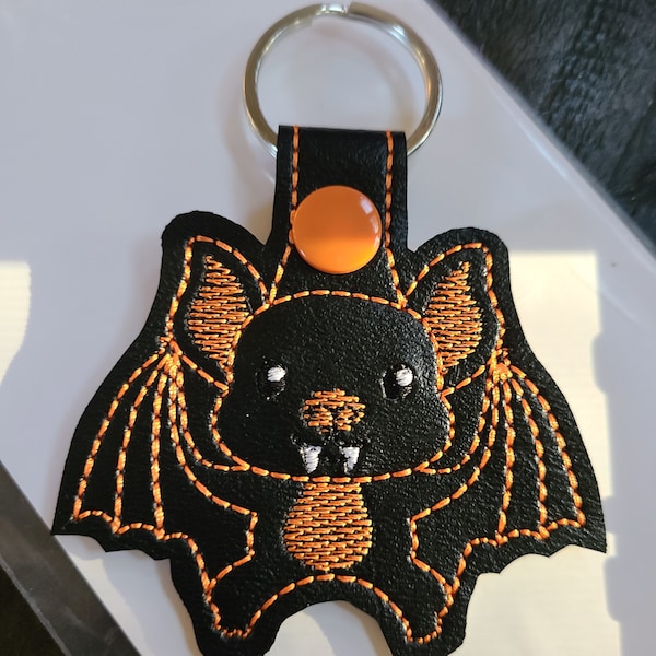 Bat Keychain, Bat Key Chain, Bat Zipper Pull, Bat Gift, Bat Bag Tag ...