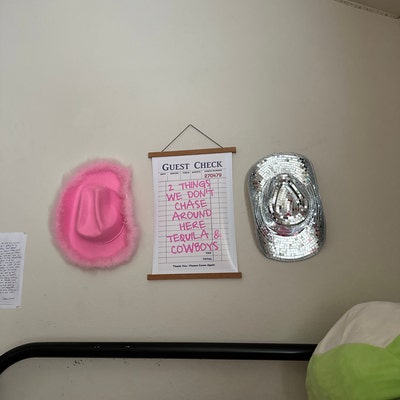 Custom Guest Check Art Print Preppy Wall Art Dripping Paint - Etsy