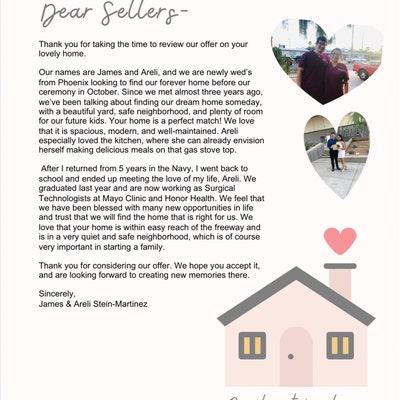 Editable Buyer Offer Letter DIGITAL Word Canva Options - Etsy