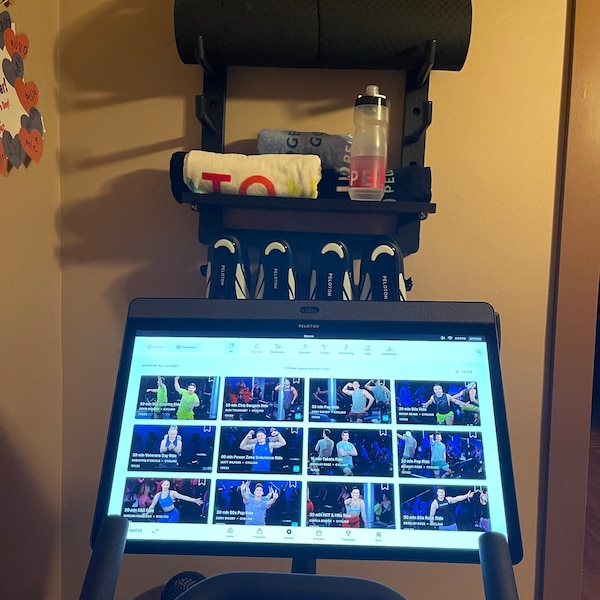 Fully Adjustable Yoga Mat Holder Shelf Home Gym Wall Organizer; Home ...